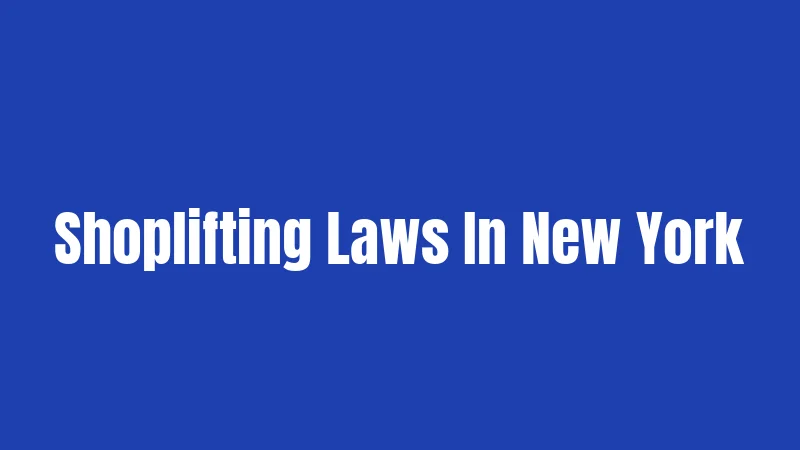 Shoplifting Laws in New York (2026): Penalties That Hit Hard
